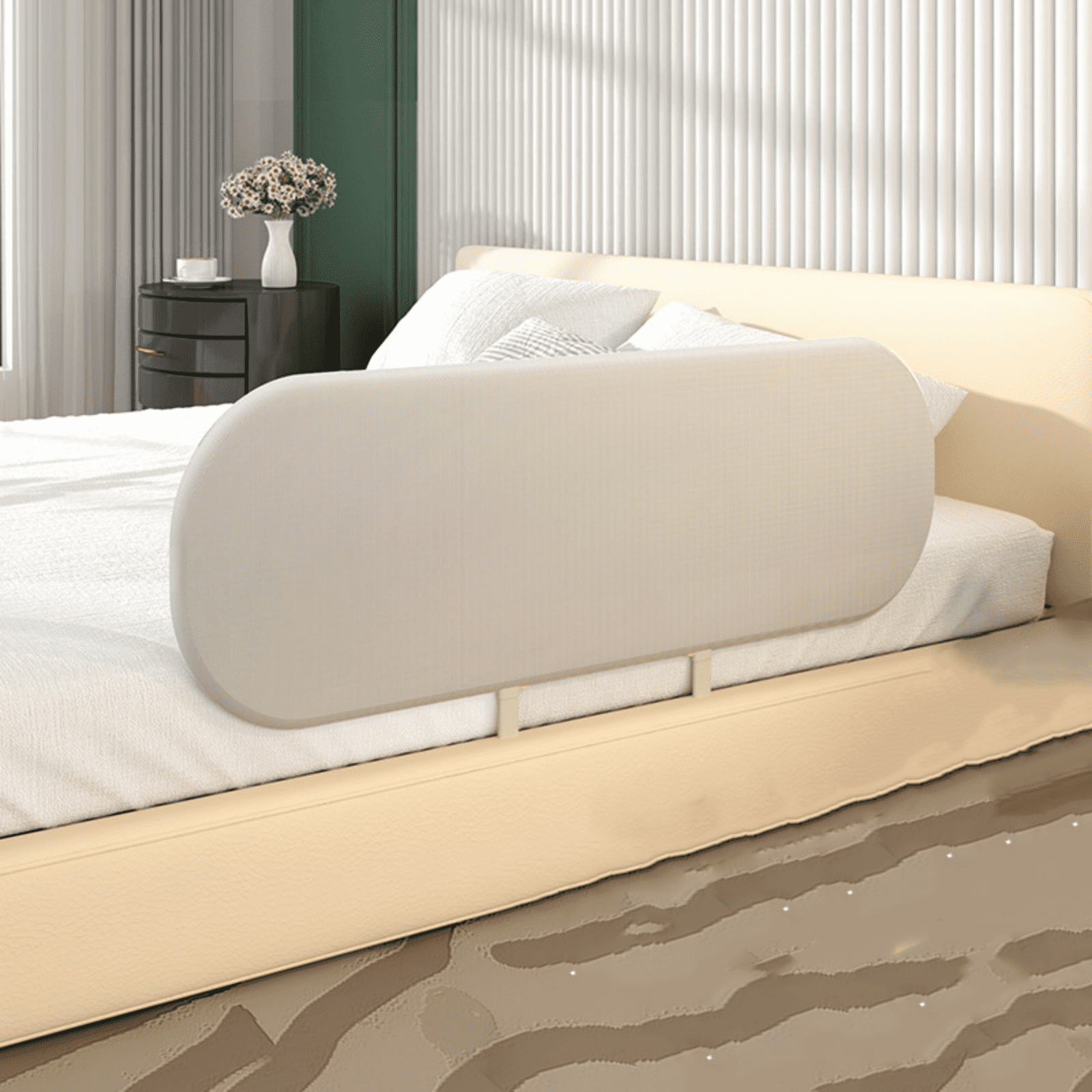 Holocky Bed Rail for Toddlers Foldable Toddler Bed Rails Bed Guard Rail ...