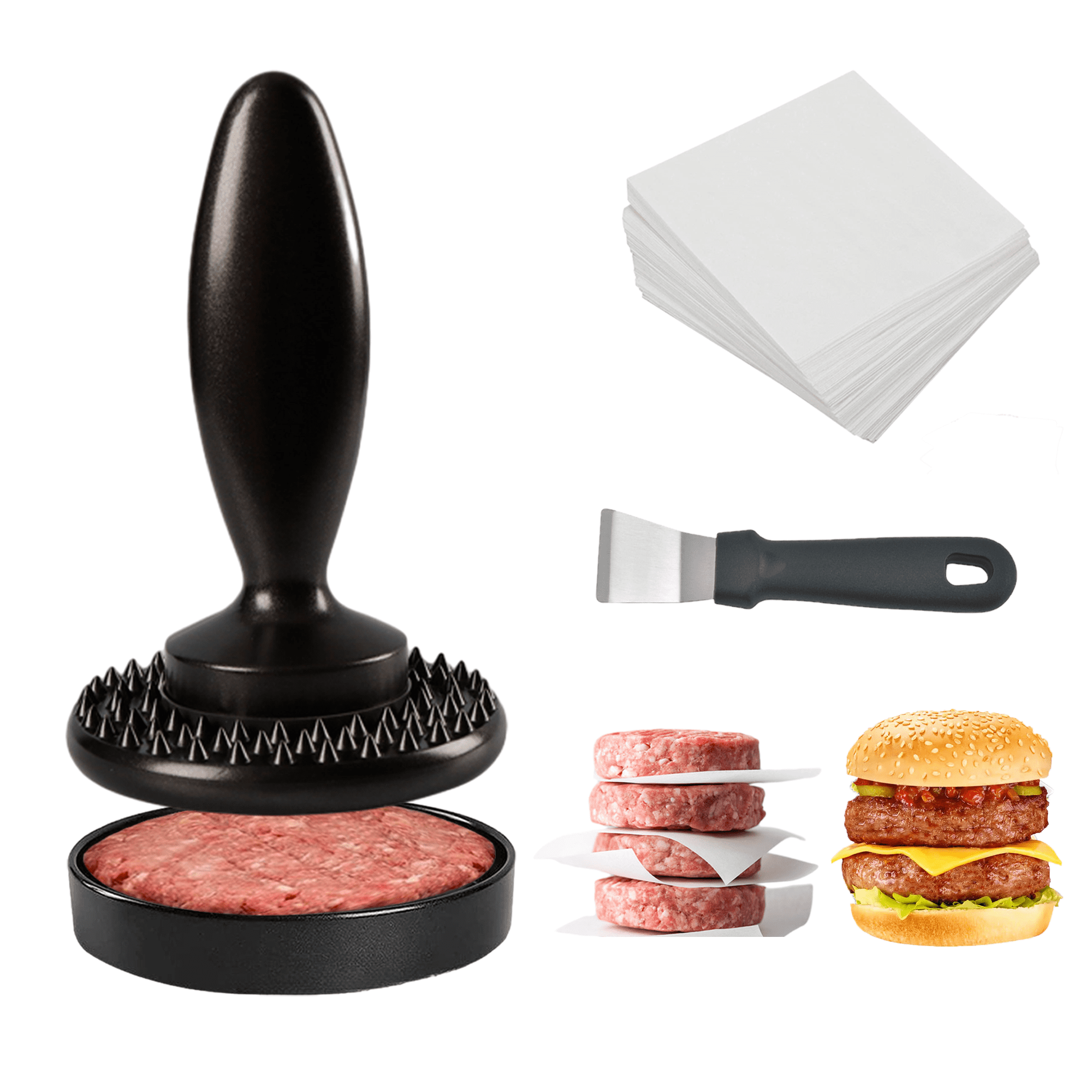 Holocky Burger Press Patty Maker Hamburger Press None Stick Hamburger ...