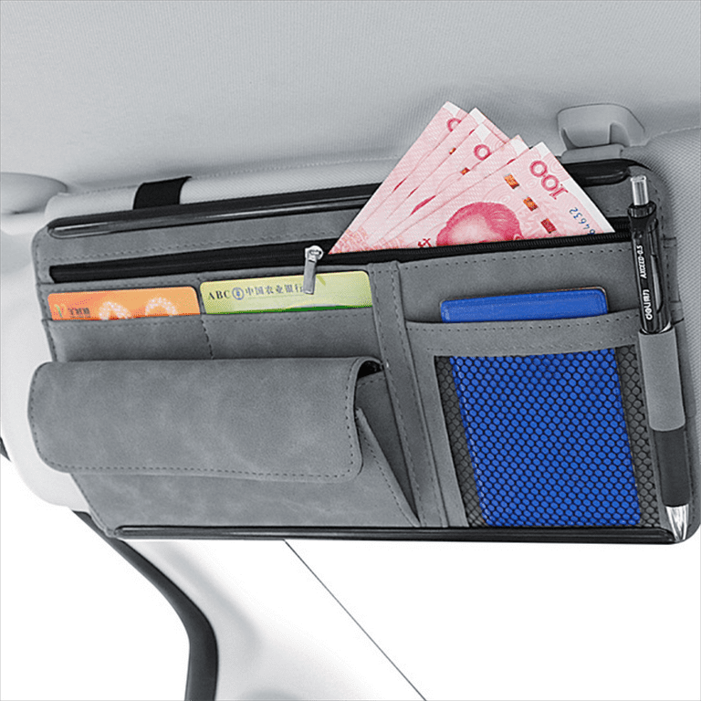 Visor organizer with velcro straps store
