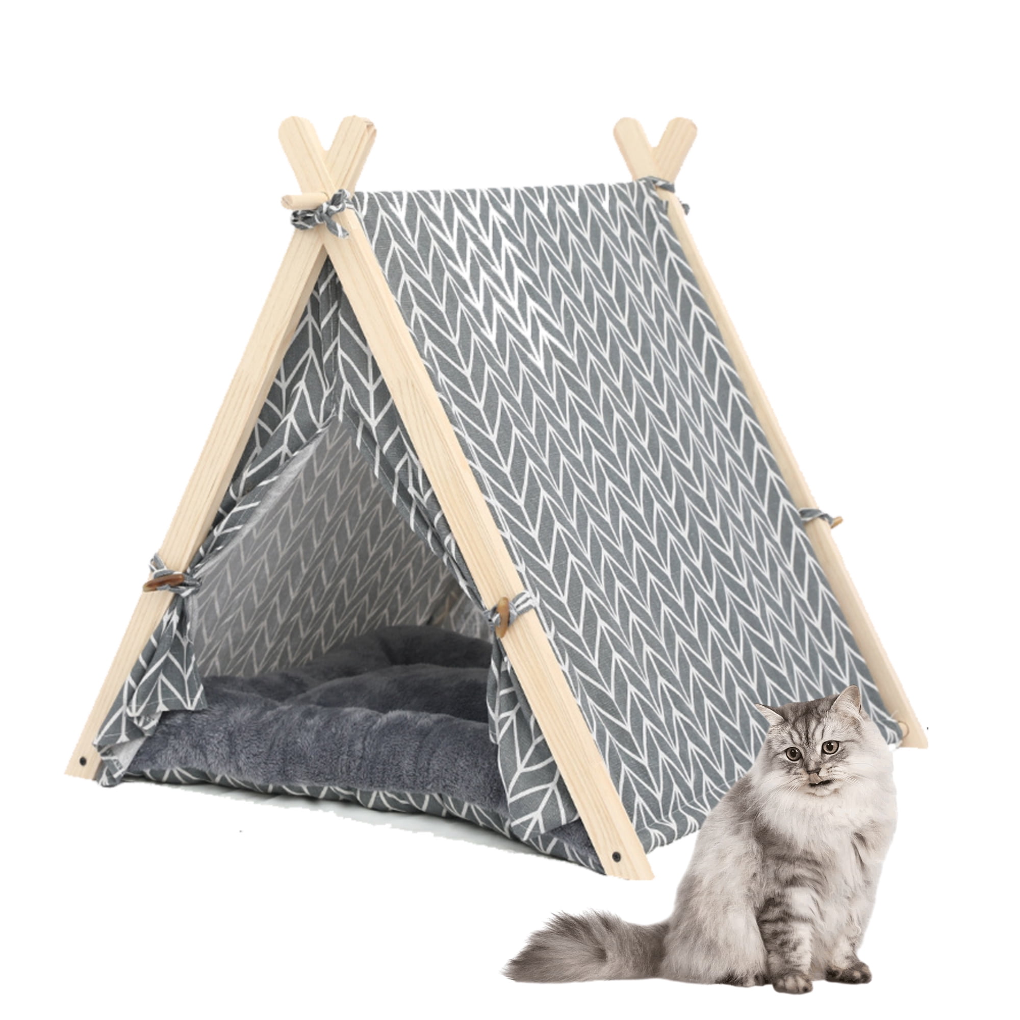 Holocky Cat Bed Houses for Indoor Cats with Soft Pet Beds Cute Cat Cave ...