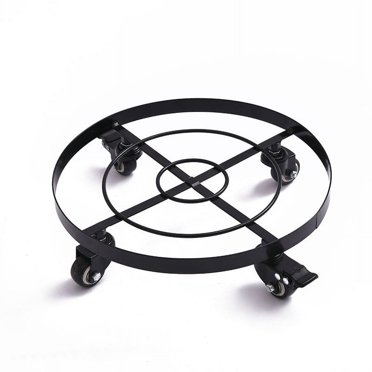 Leyeet Plant Caddy Wooden Plant Stand with Wheels 12 Inch Square Plant ...