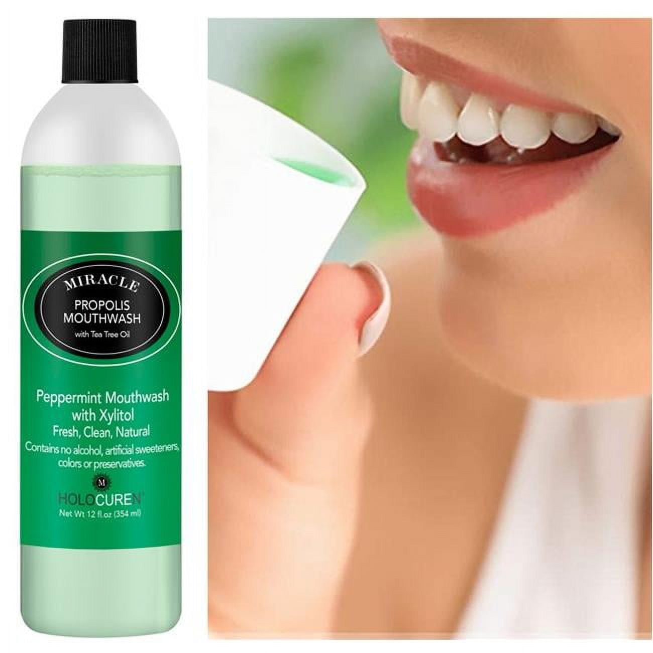 Holocuren 12 oz Miracle Propolis Mouthwash with Tea Tree Oil - Walmart.com