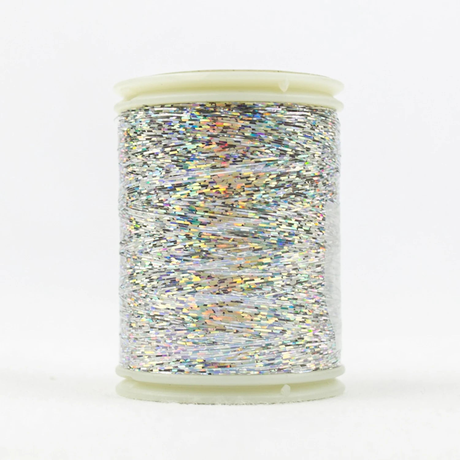 Hologram Flat Slitted Polyester Thread - Silver - 300m - Walmart.com