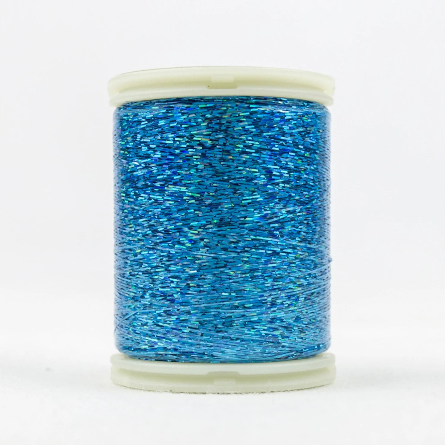 Hologram Flat Slitted Polyester Thread - Turquoise - 300m - Walmart.com