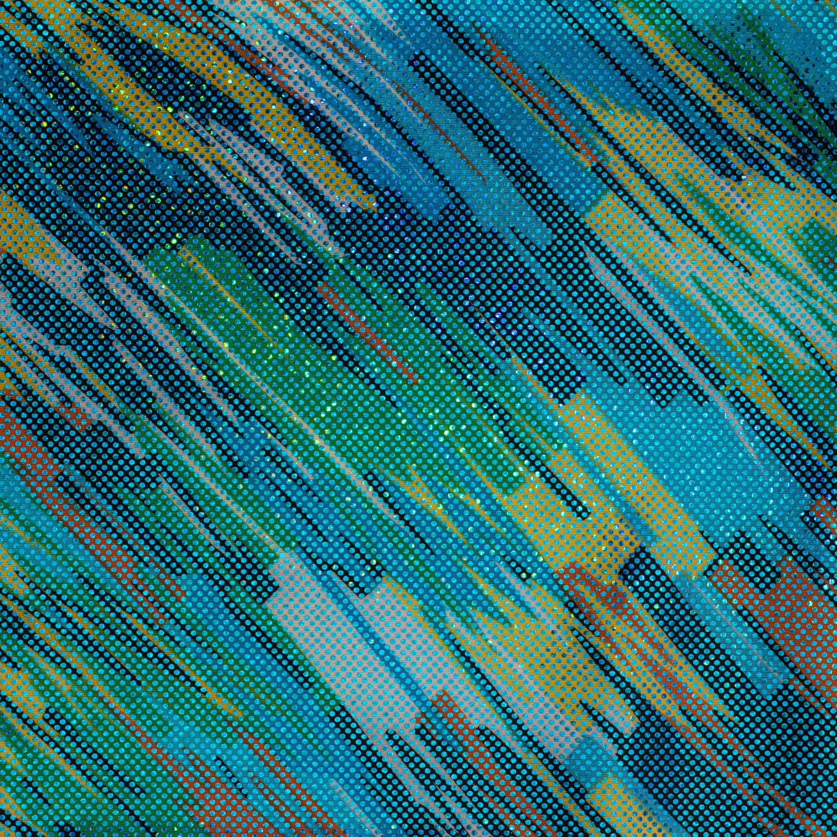 Hologram Nylon Spandex Fabric with Swing Swing Design | Spandex Palace ...