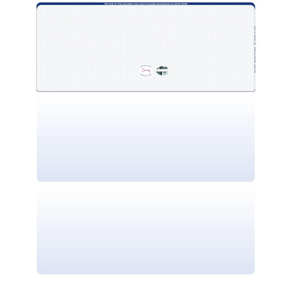 Hologram Security Blank Top Computer Checks, Laser Inkjet Printable ...