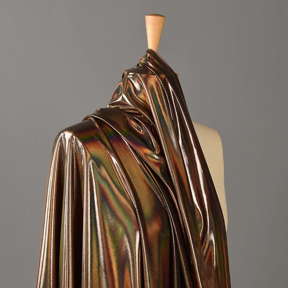 Hologram Spandex, Metallic Foil Stretch Fabric, 4 Way Stretch Spandex ...