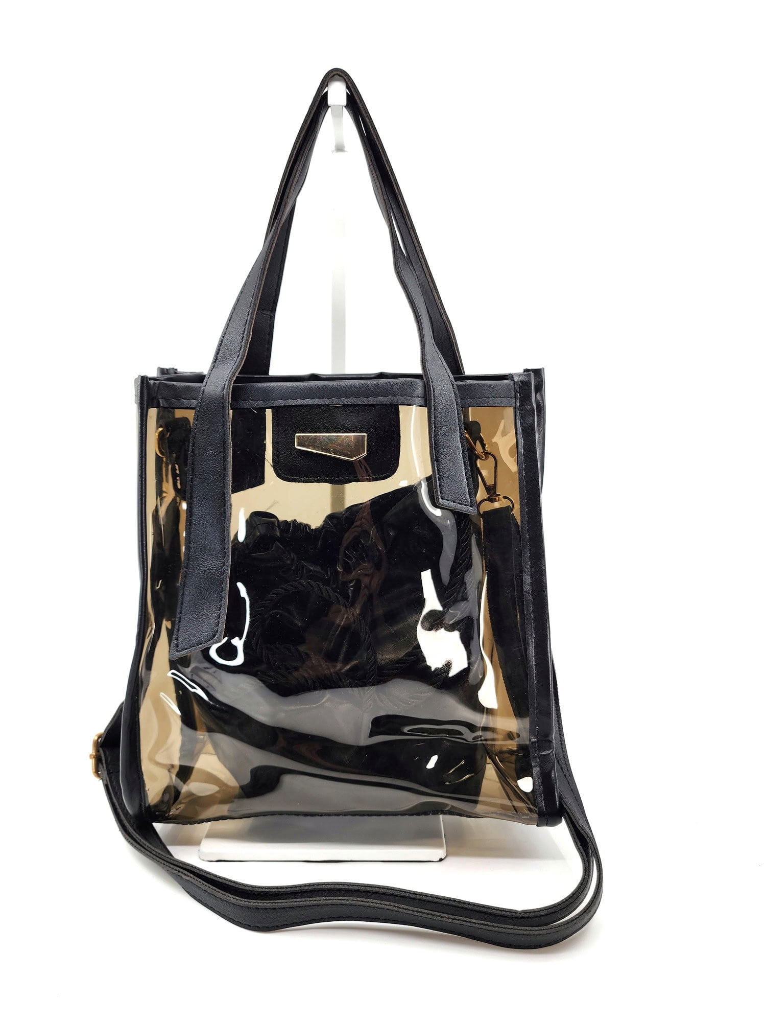 Hologram Transparent Small Tote Bag with Pouch - Walmart.com