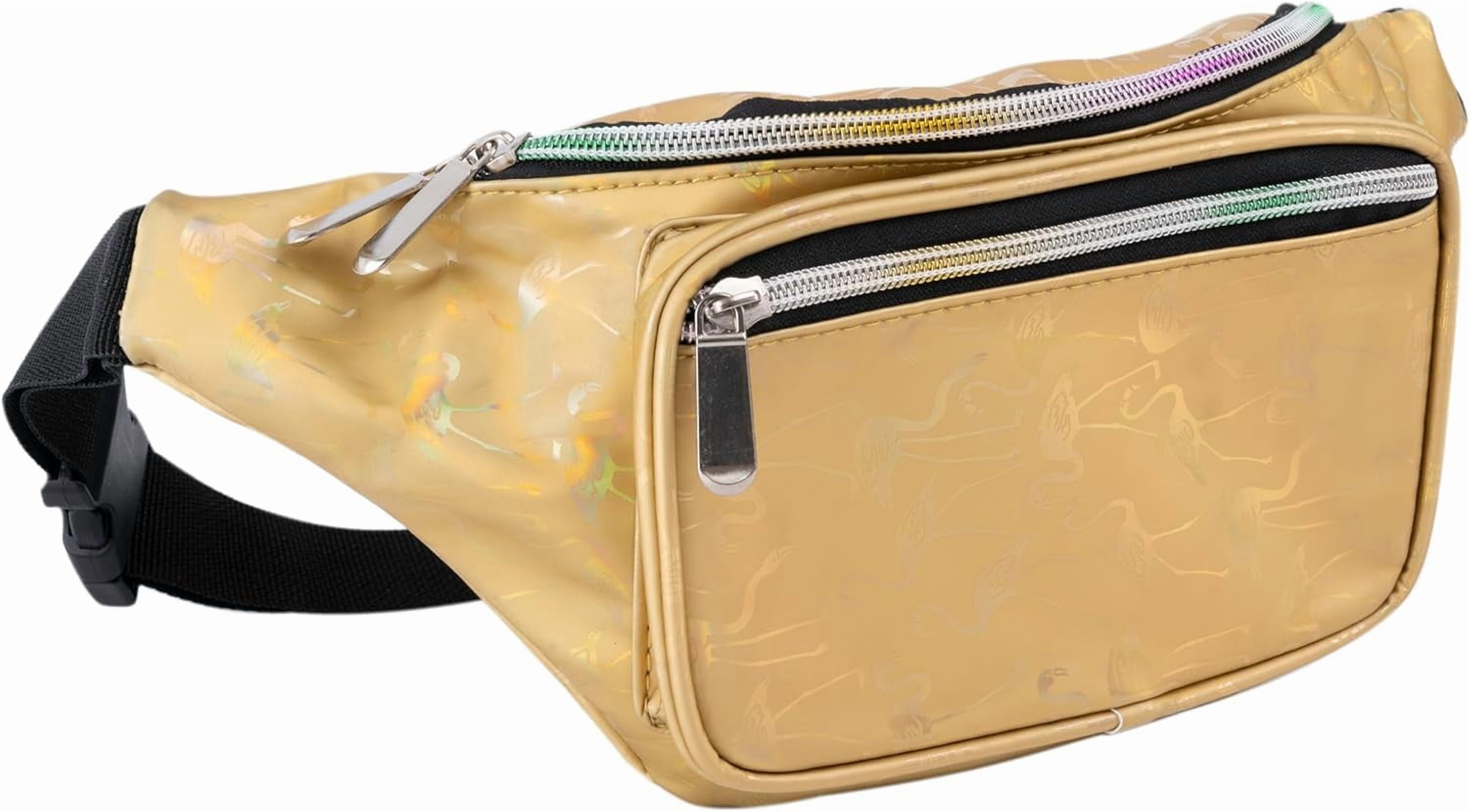 Holographic 80s 90S Rave Stars Neon Transparent Gravel Fanny Pack for ...