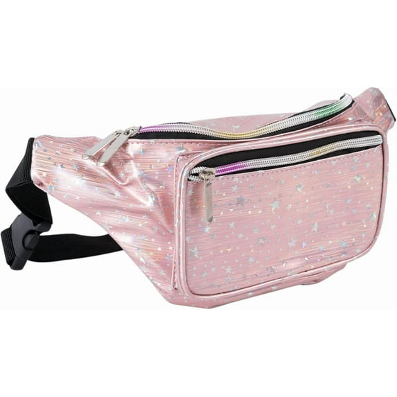 Holographic 80s 90S Rave Stars Neon Transparent Gravel Fanny Pack for ...