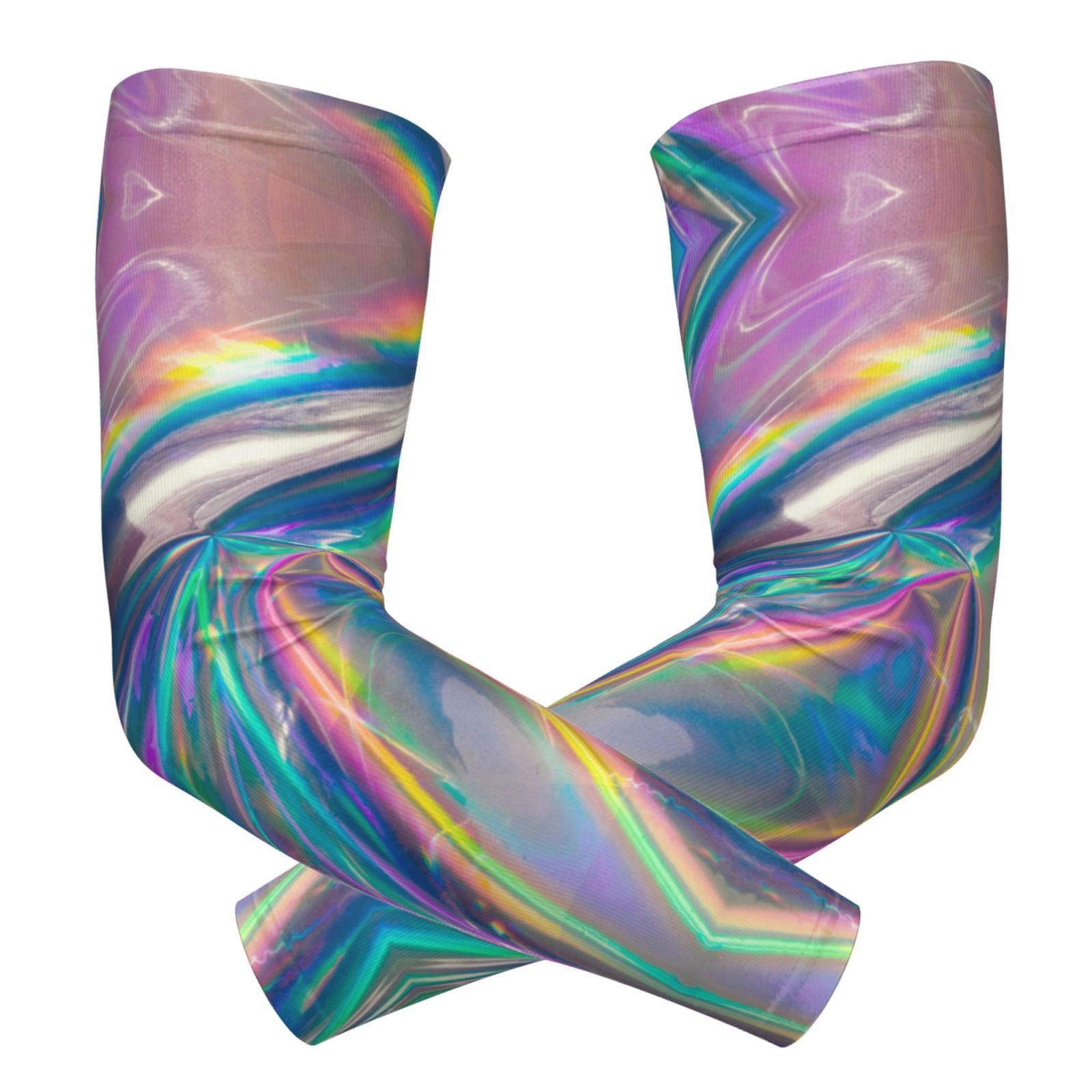 Holographic Arm Sleeves For Men Women Compression Sleeves To Cover Arms ...
