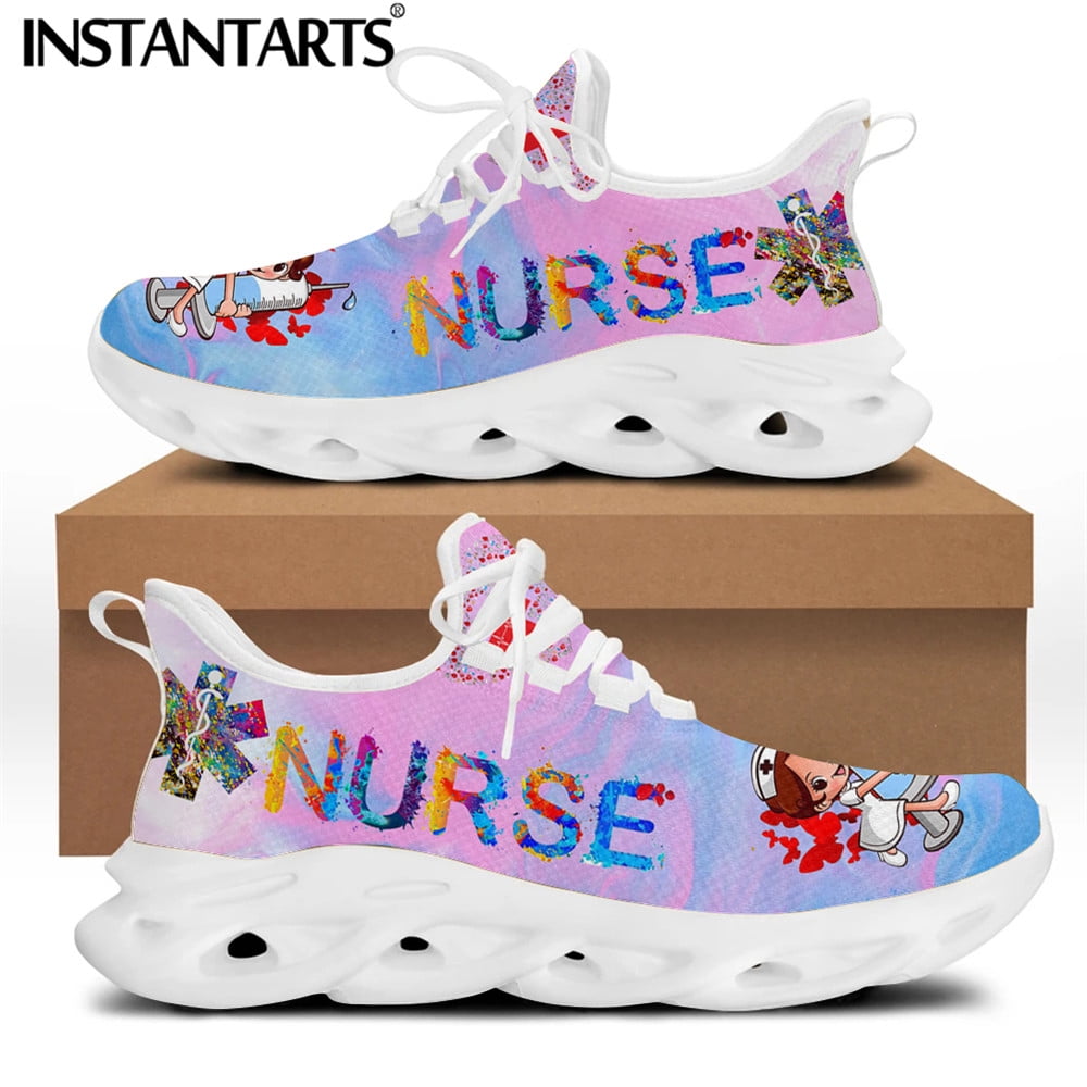 Holographic Cartoon Nurse Doctor Women Nursing Shoes Spring Autumn ...
