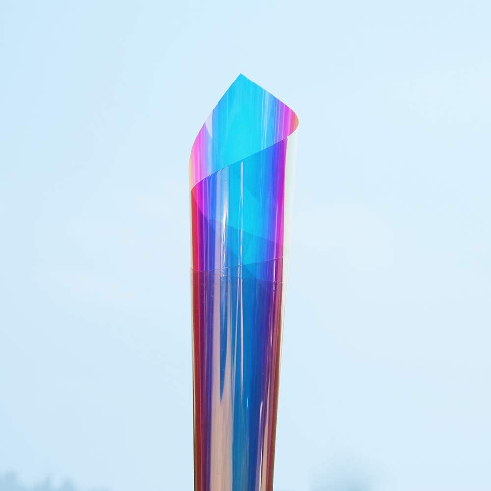 Holographic Chameleon Iridescent Window Film Adhesive Decorative Glass ...