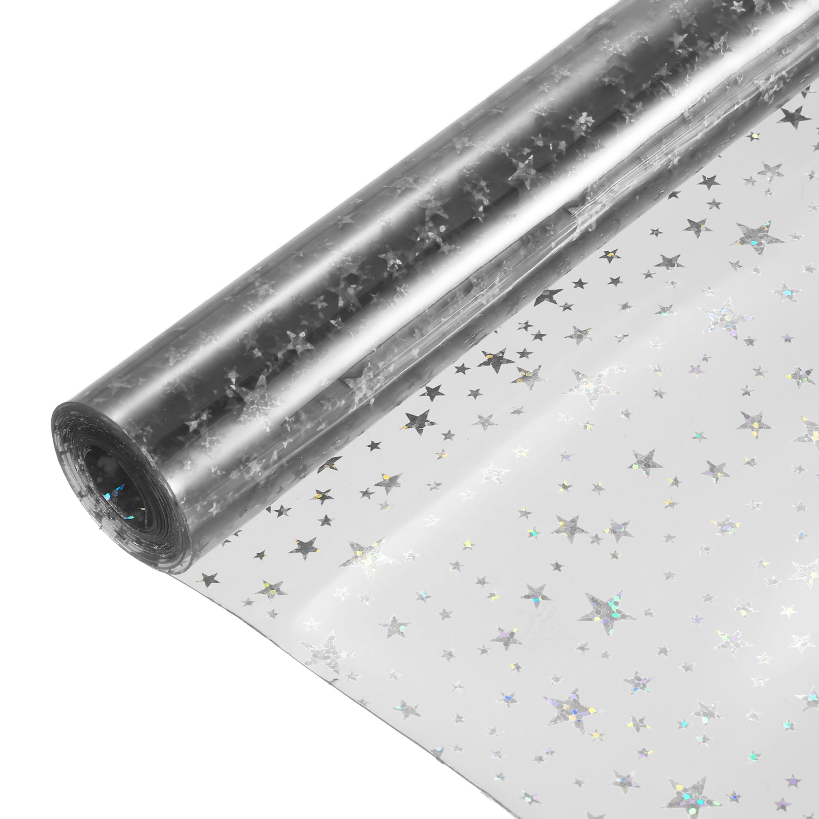 Holographic Clear Vinyl Film Sparkle Holographic PVC Fabric 12"x48 ...