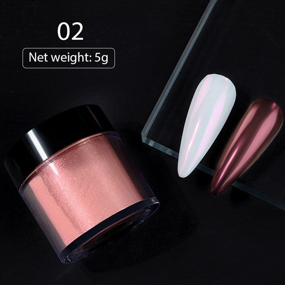 Holographic Dust Laser Ice Aurora Nail Powder Neon Glitter Nail Pigment ...