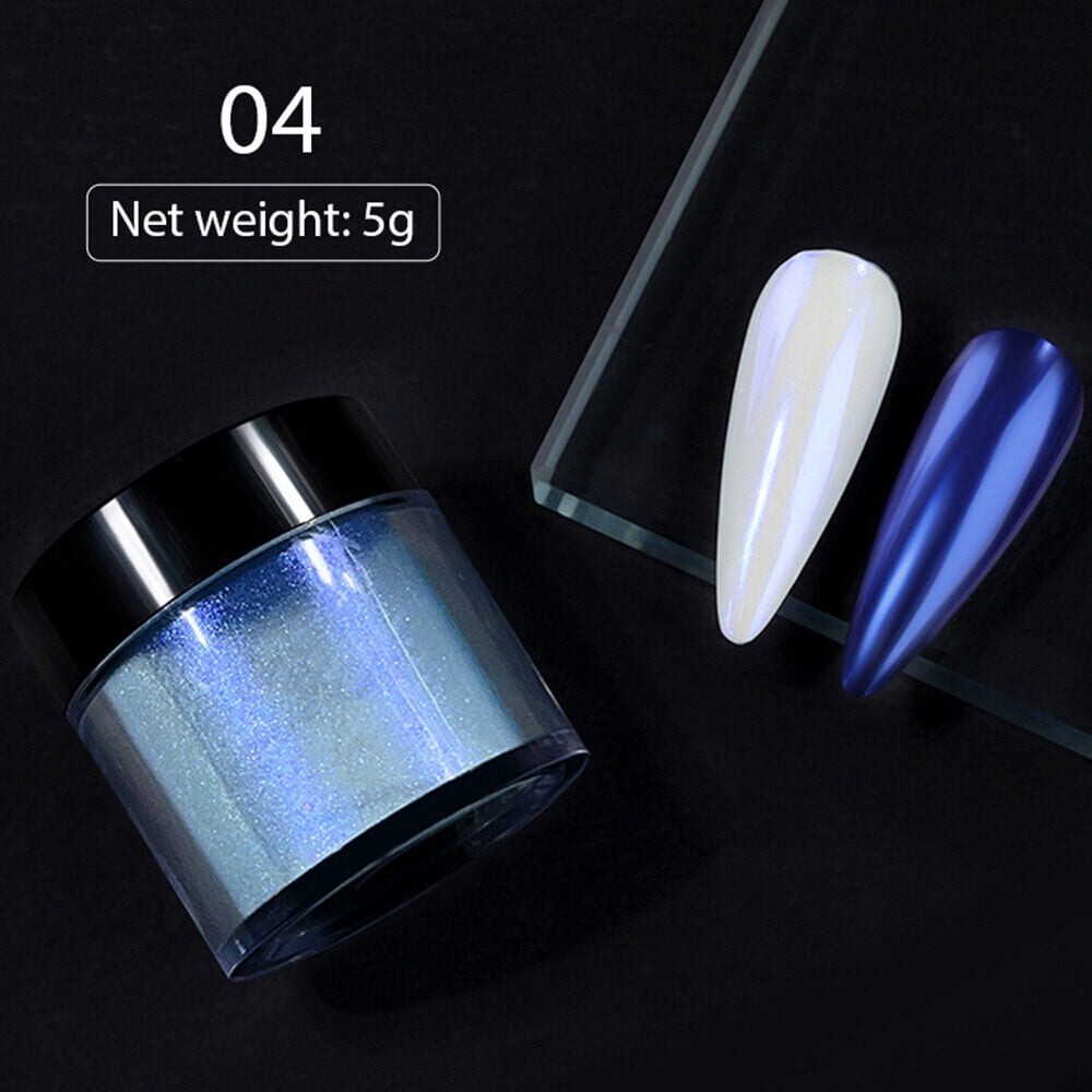 Holographic Dust Laser Ice Aurora Nail Powder Neon Glitter Nail Pigment ...
