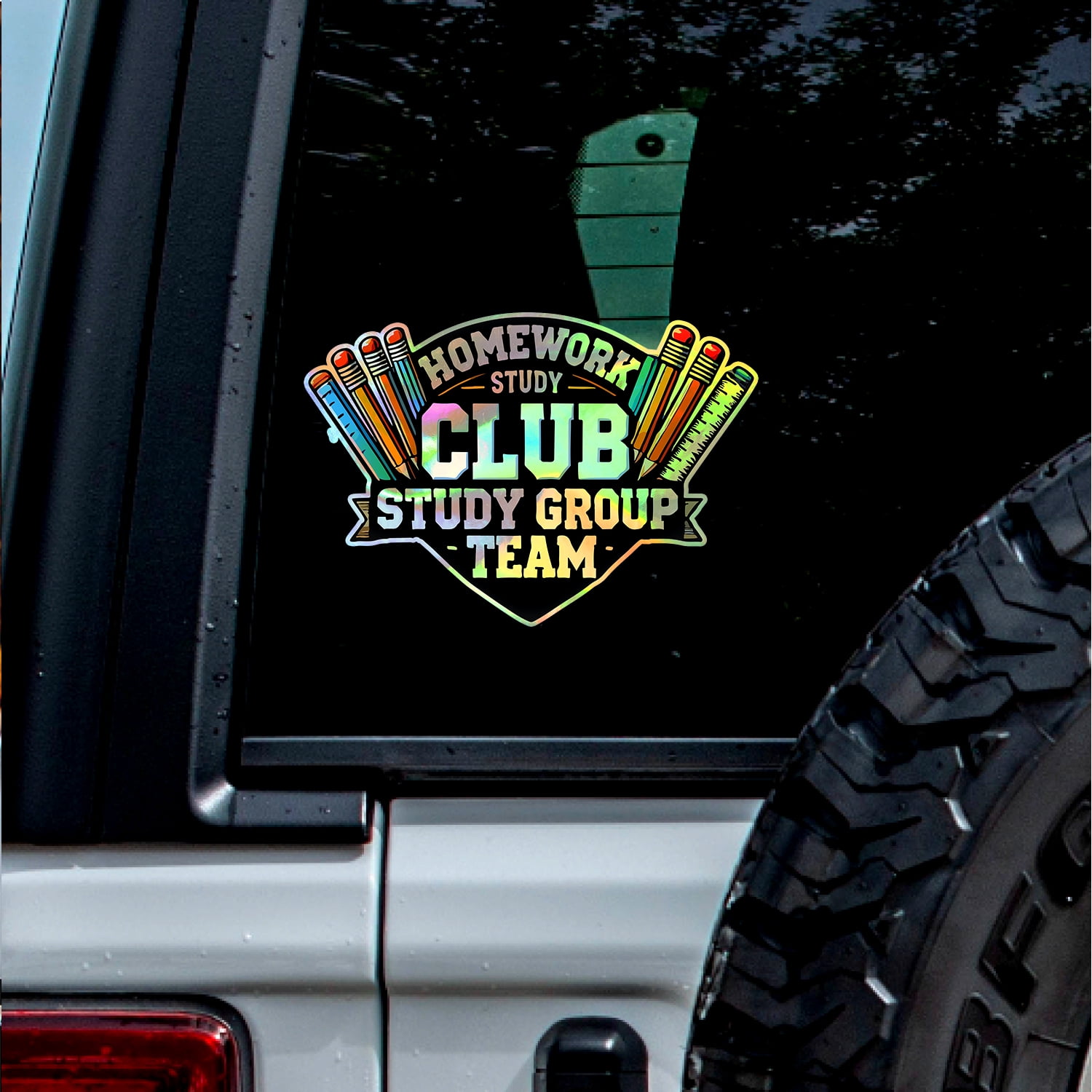 (2 Packs, Holographic Effect, 5.6'' X 3.8'') Sticker Of Homework Club ...