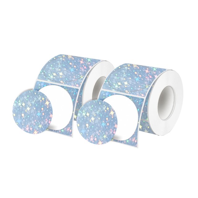 Holographic Glitter Thermal Label Stickers Compatible with Phomemo ...