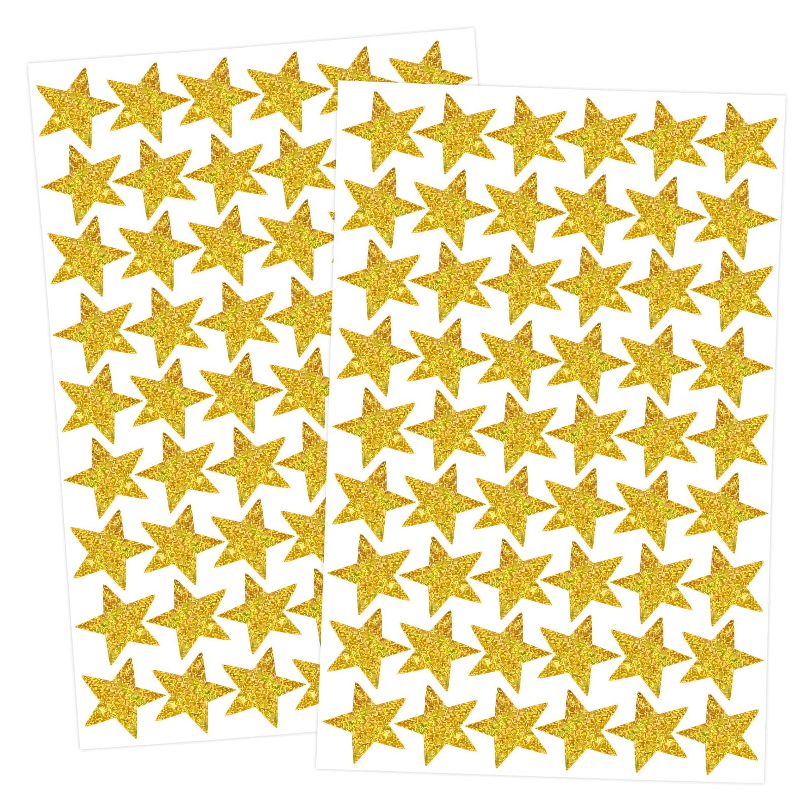 Holographic Gold Star Stickers 1620PCS Foil Gold Stars Stickers Self ...