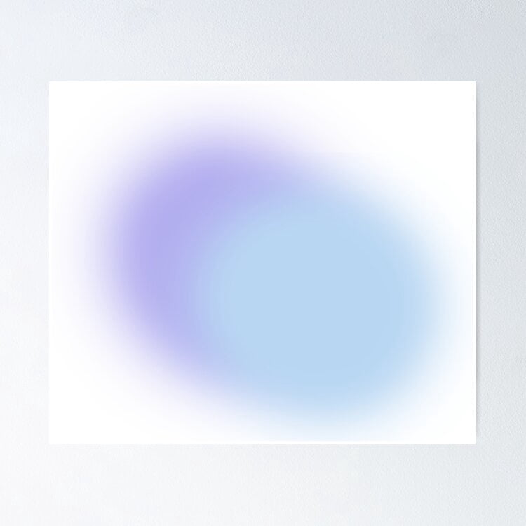 Holographic Gradient Spray Poster- Unframed Poster | Wall Art | Perfect ...