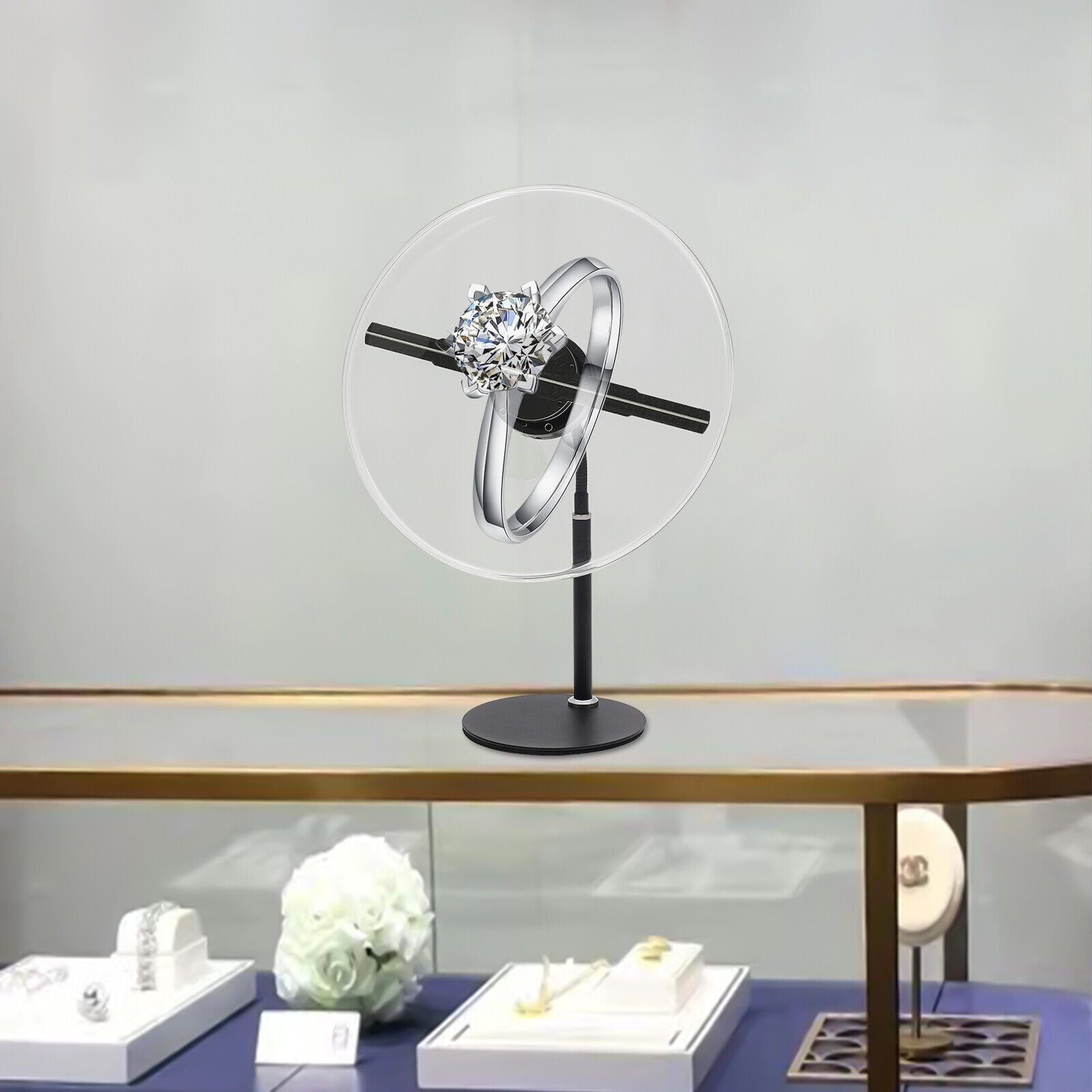 Holographic LED Air Fan Projector for Business Store Shop Bar Casino ...