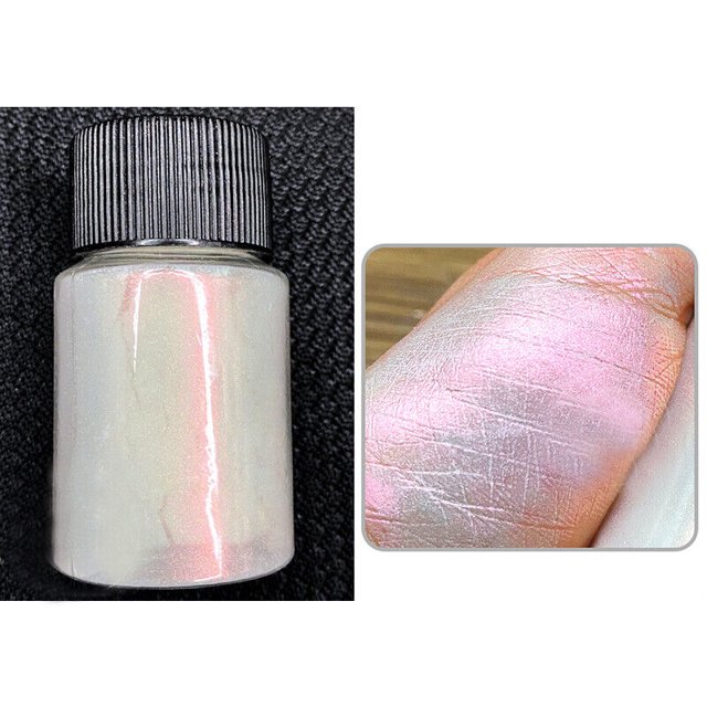 Holographic Neon Shimmer Glitter Nail Pigment Powder Chrome Rubbing ...