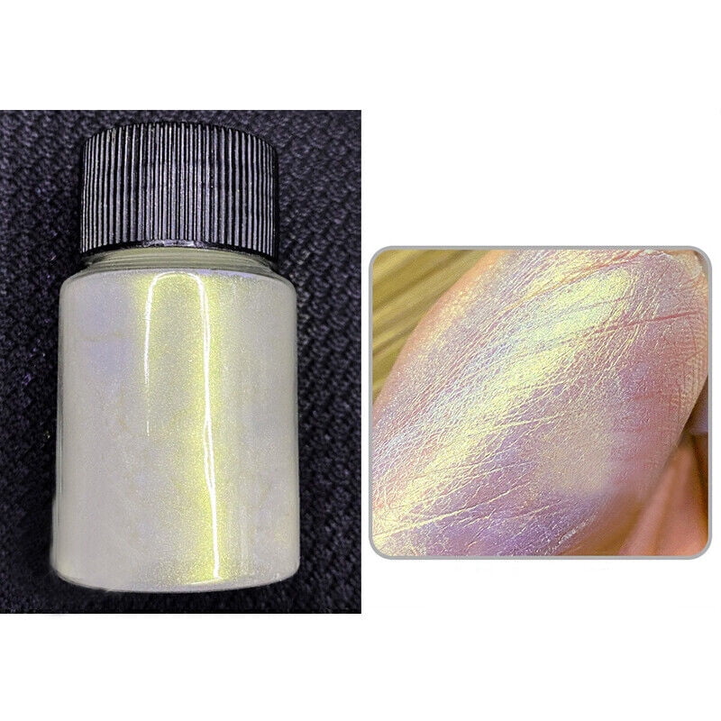 Holographic Neon Shimmer Glitter Nail Pigment Powder Chrome Rubbing ...