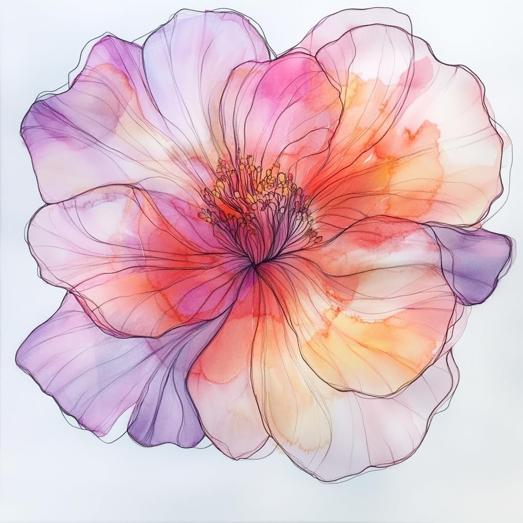 Holographic Pink Flower Car Stickers. Aesthetic Floral Vinyl Decals for ...