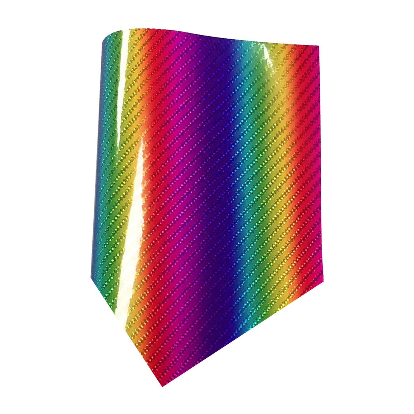 Holographic Rainbow Heat Transfer 12" x 12" Decorative Sheet Htv for ...