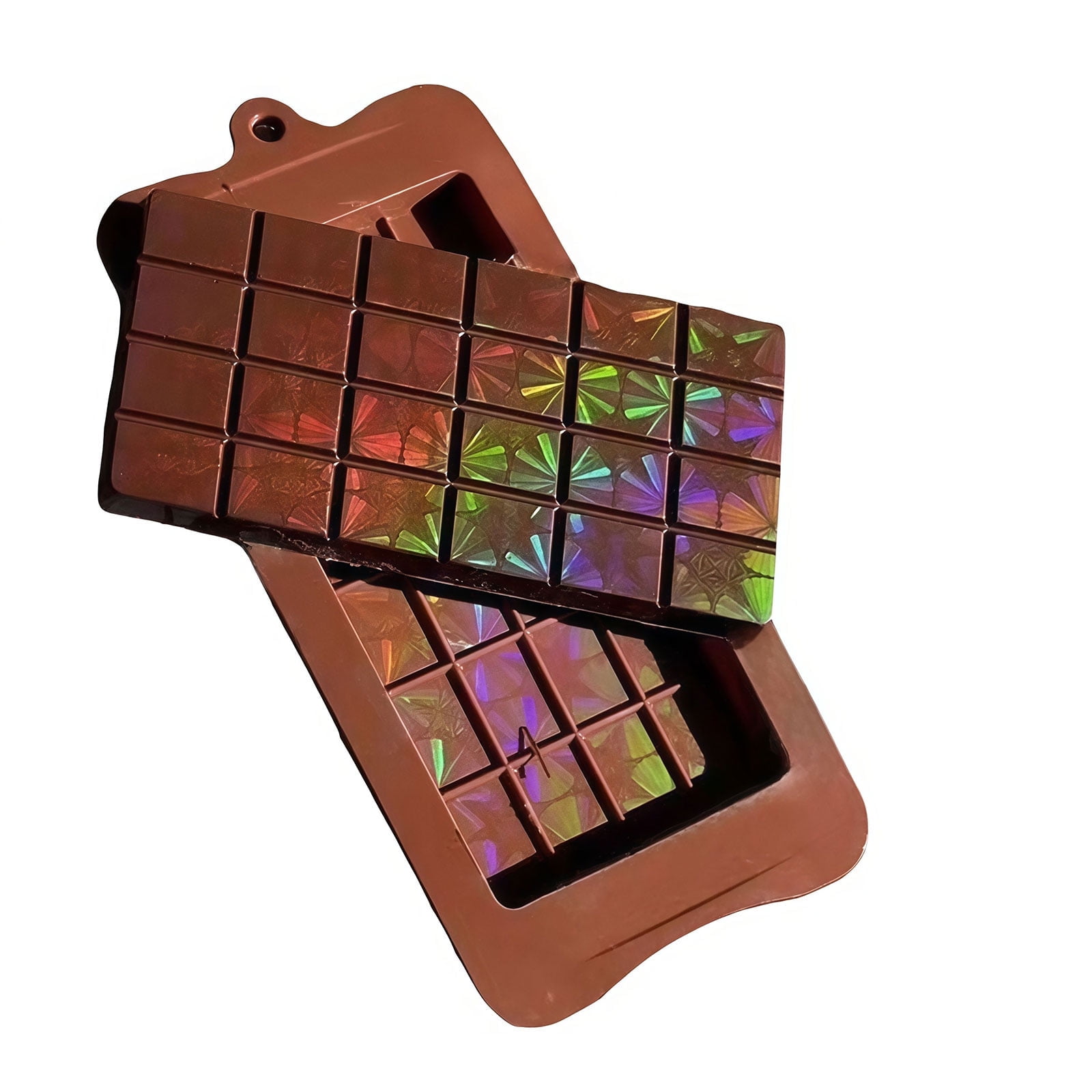 Holographic Silicone Chocolate Molds, Reusable Chocolate Bar Molds for ...