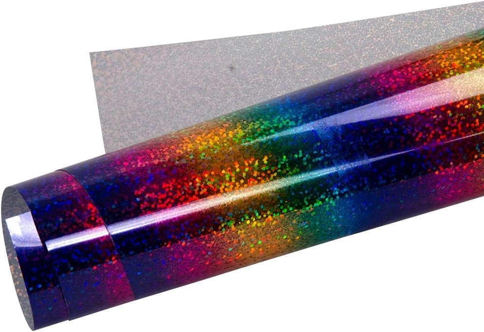 Holographic Stripe Multi Heat Transfer Vinyl Iron-on HTV Press Paper ...
