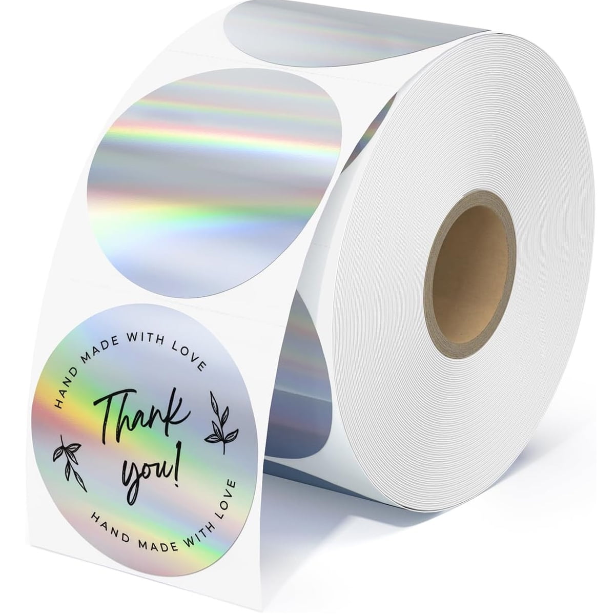 Holographic Thermal Label Stickers, Printable Rainbow Glitter Thermal ...