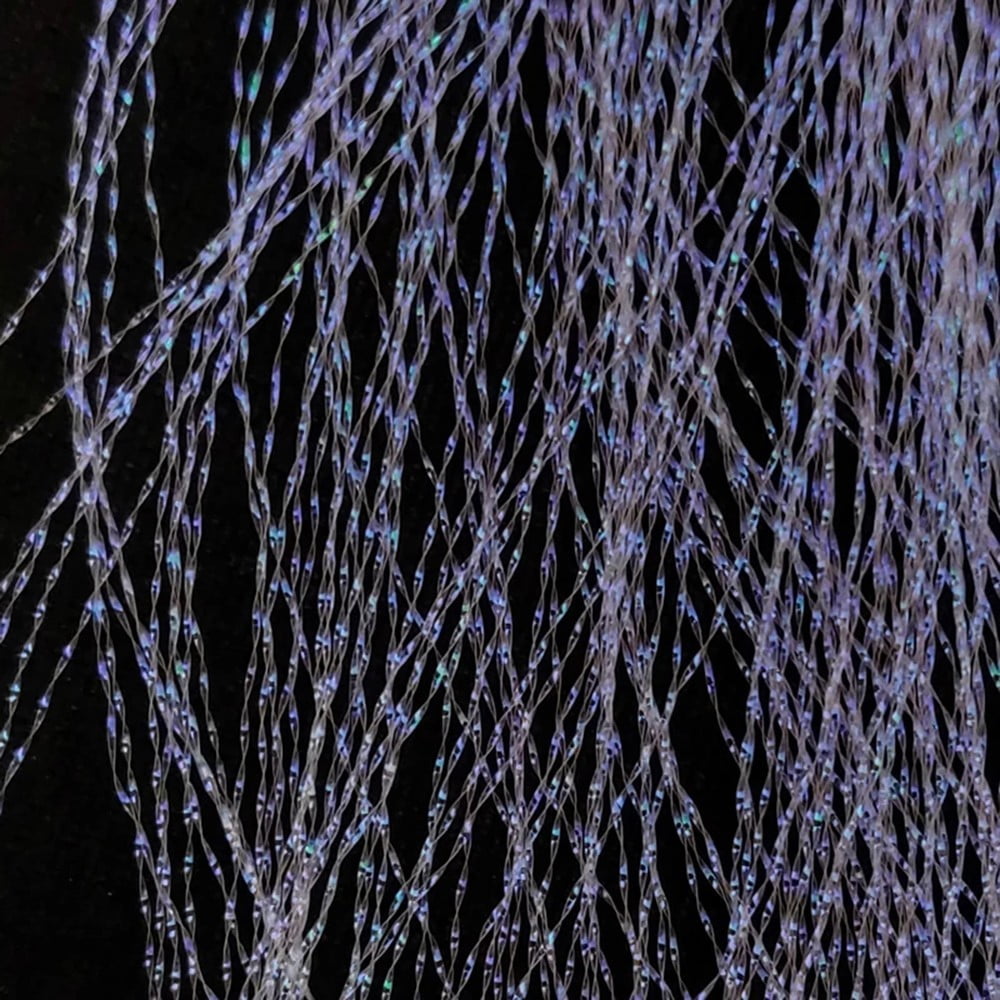 Holographic Tinsel Twisted Fly Tying for Crystal Jigs Hook Assist Glow ...