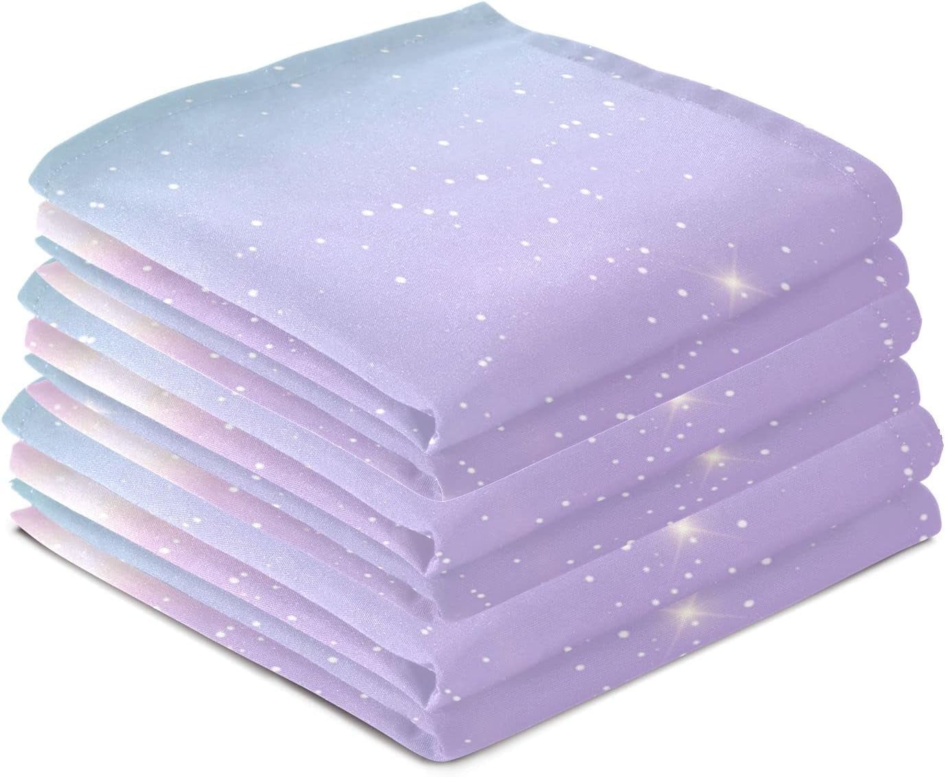 Holographic Universe Space Stars Purple Kitchen Towels Set of 6 ...