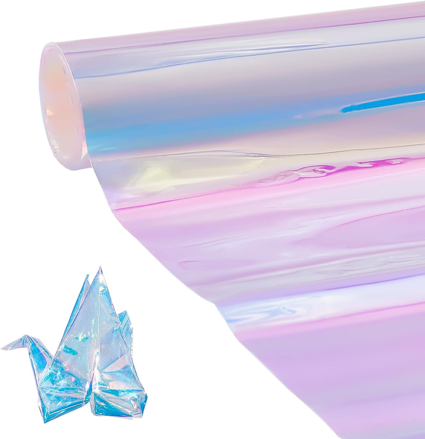 Holographic Vinyl Opal White Permanent Vinyl Roll 12" Craft Adhesive ...