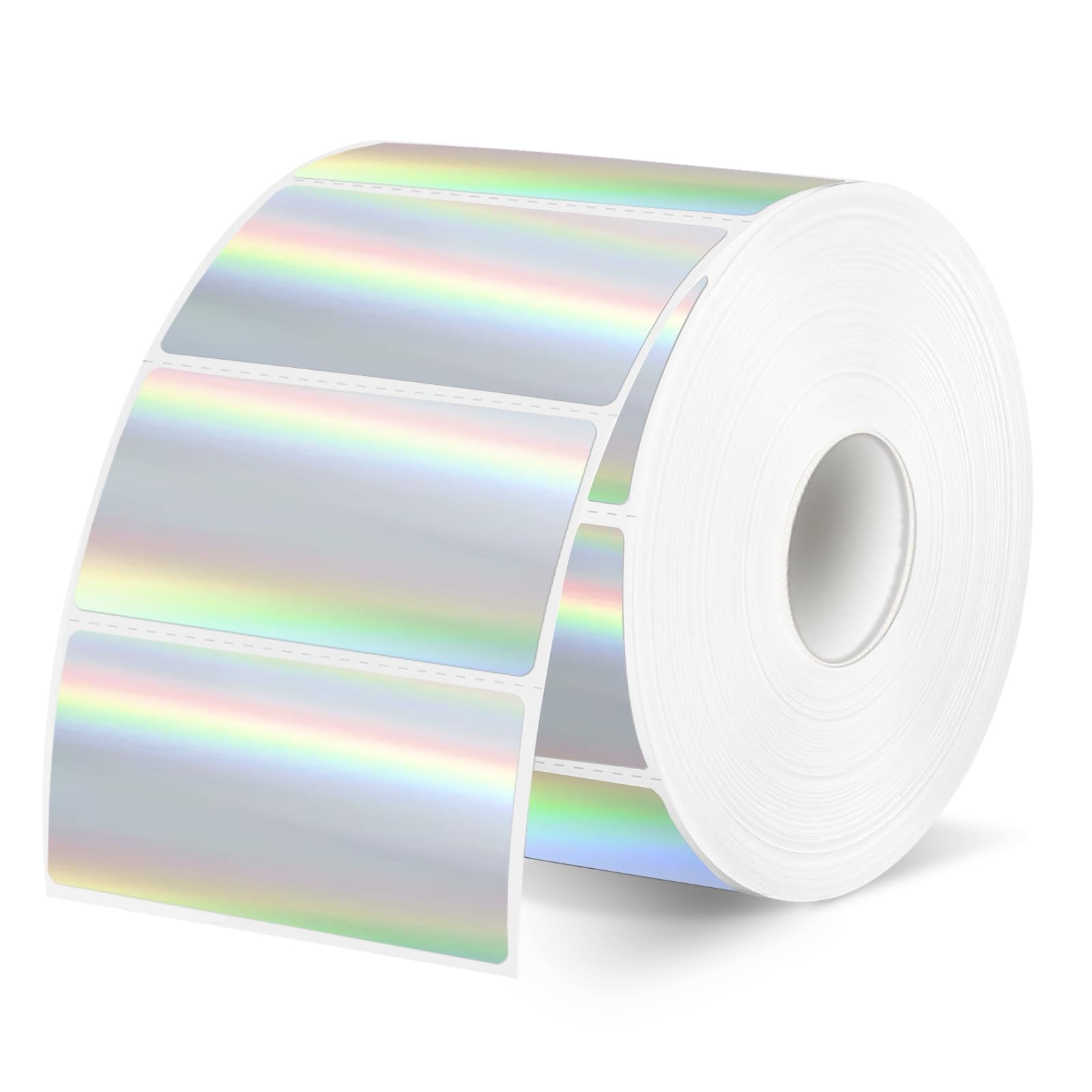 Holographic shipping labels 2x1 inch, thermal barcode stickers, address ...