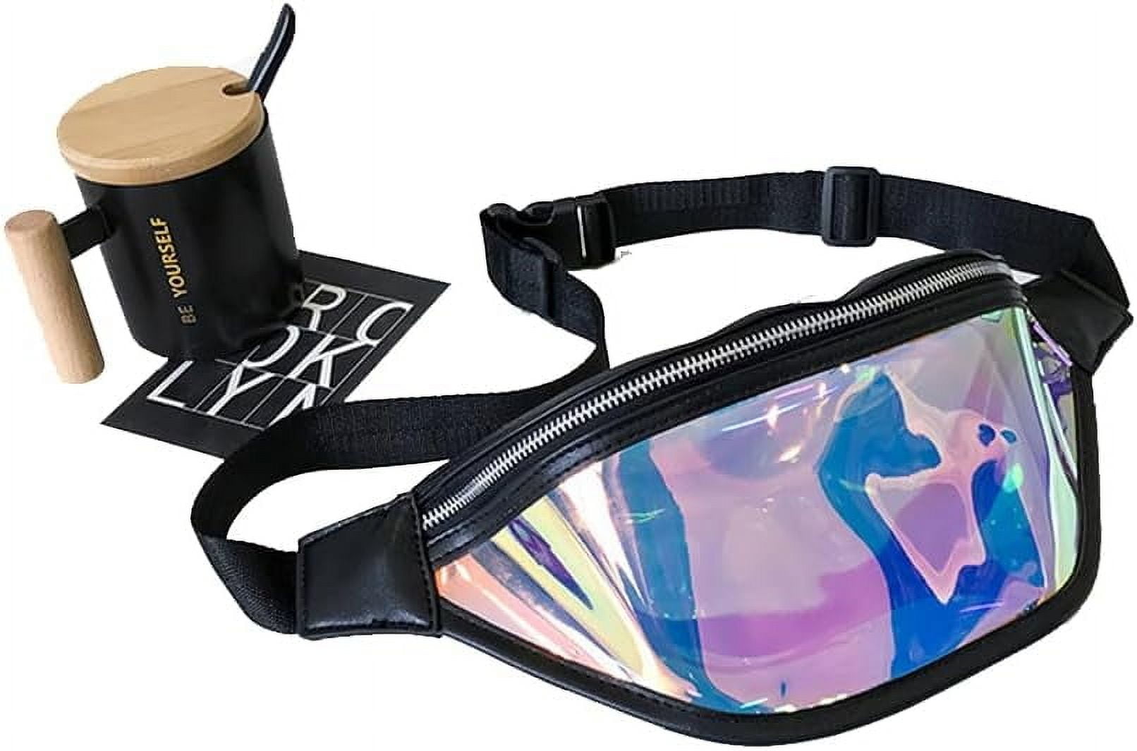 Holographic transparent neon waist bag - Walmart.com