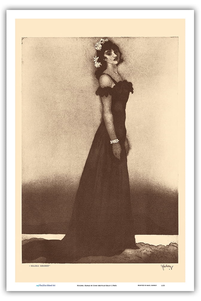 Holoku Hawaii - from Etchings and Drawings of Hawaiians - Vintage ...