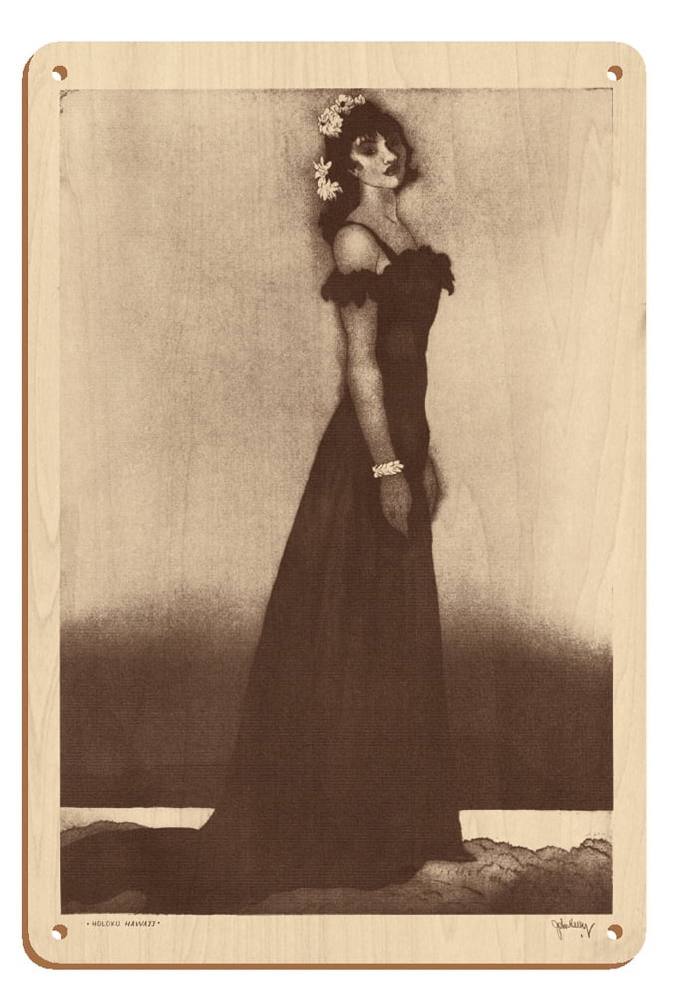 Holoku Hawaii - from Etchings and Drawings of Hawaiians - Vintage ...