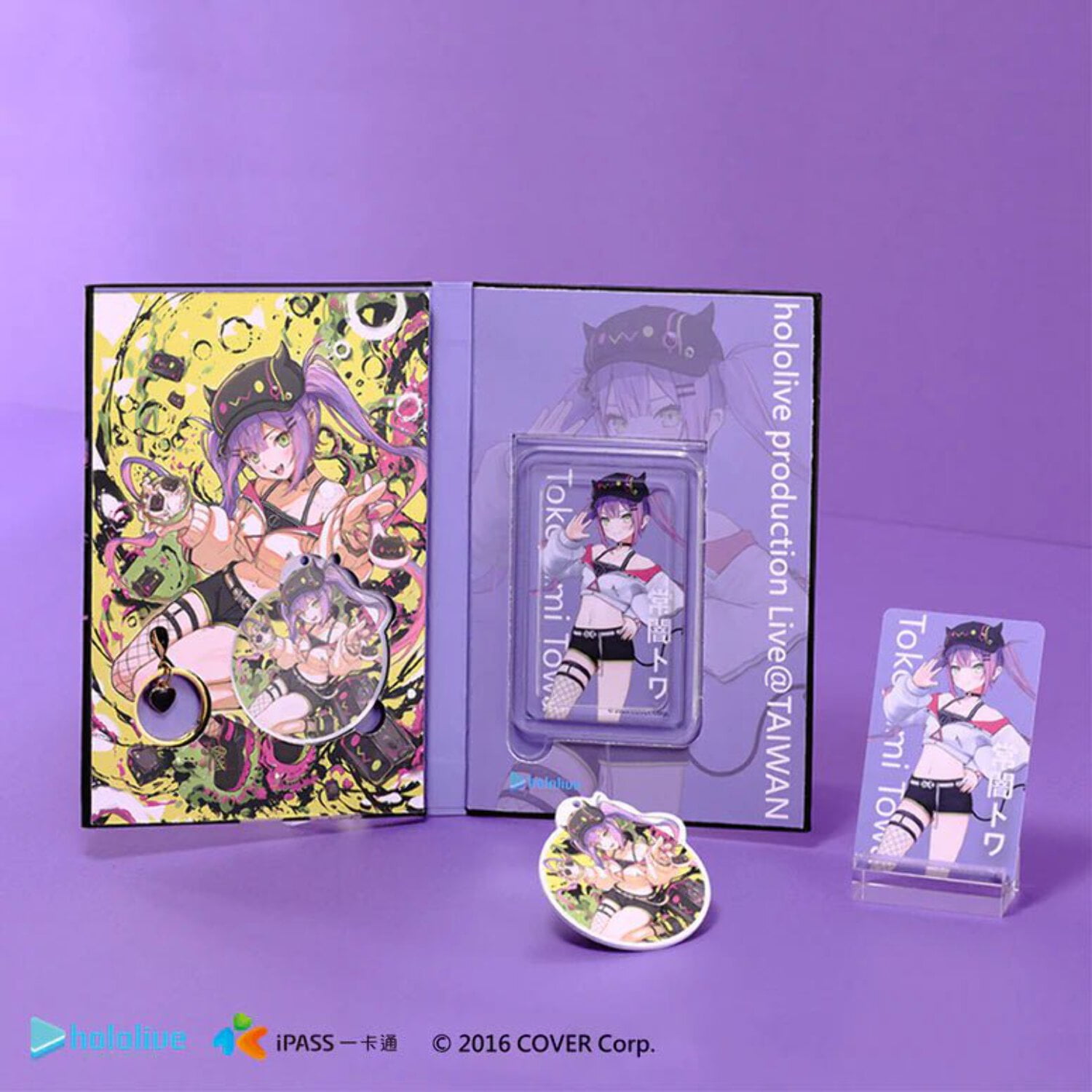 [Hololive] Exclusive Limited Edition IPASS Card and Keychain - Tokoyami ...