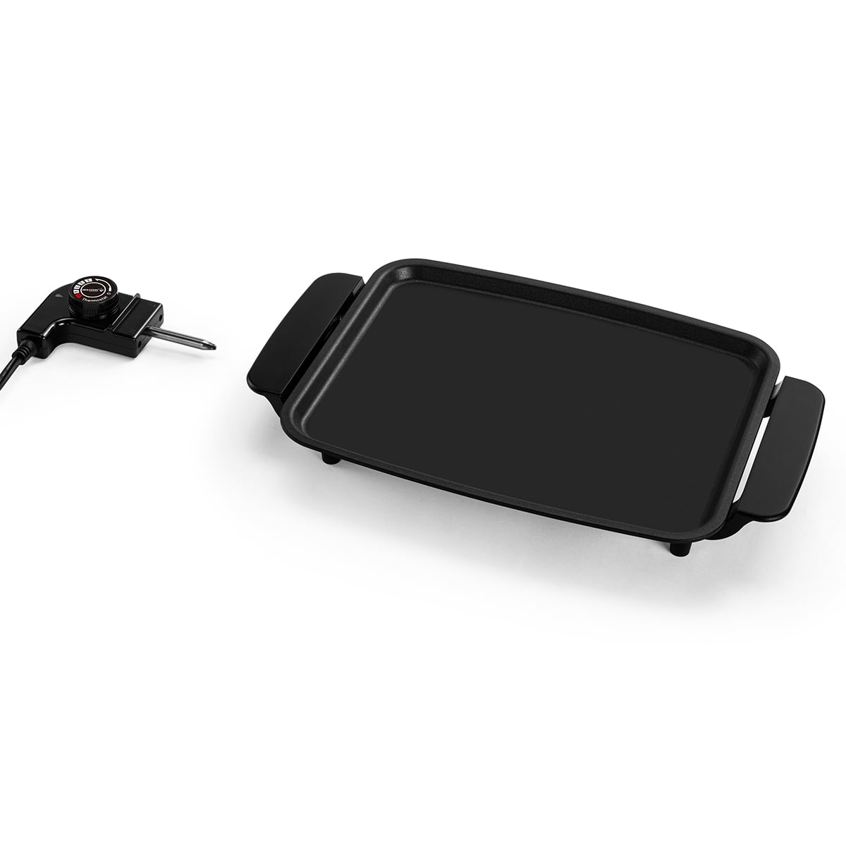 Holstein 12" Black Electric Rectangular Griddle -Non-Stick Surface ...