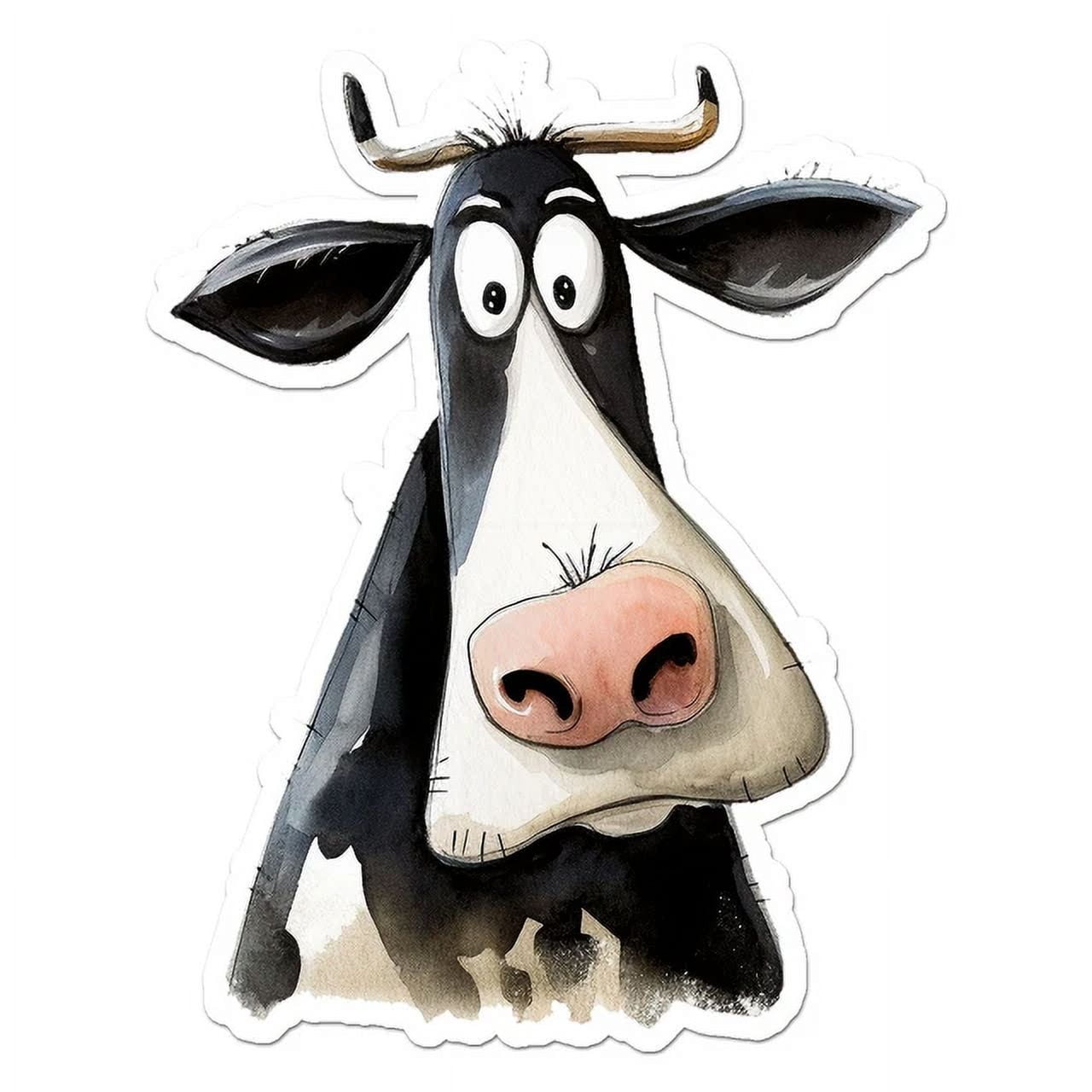 Holstein Cow Sticker Phone Decal Water Bottle Stickers Car Decals ...