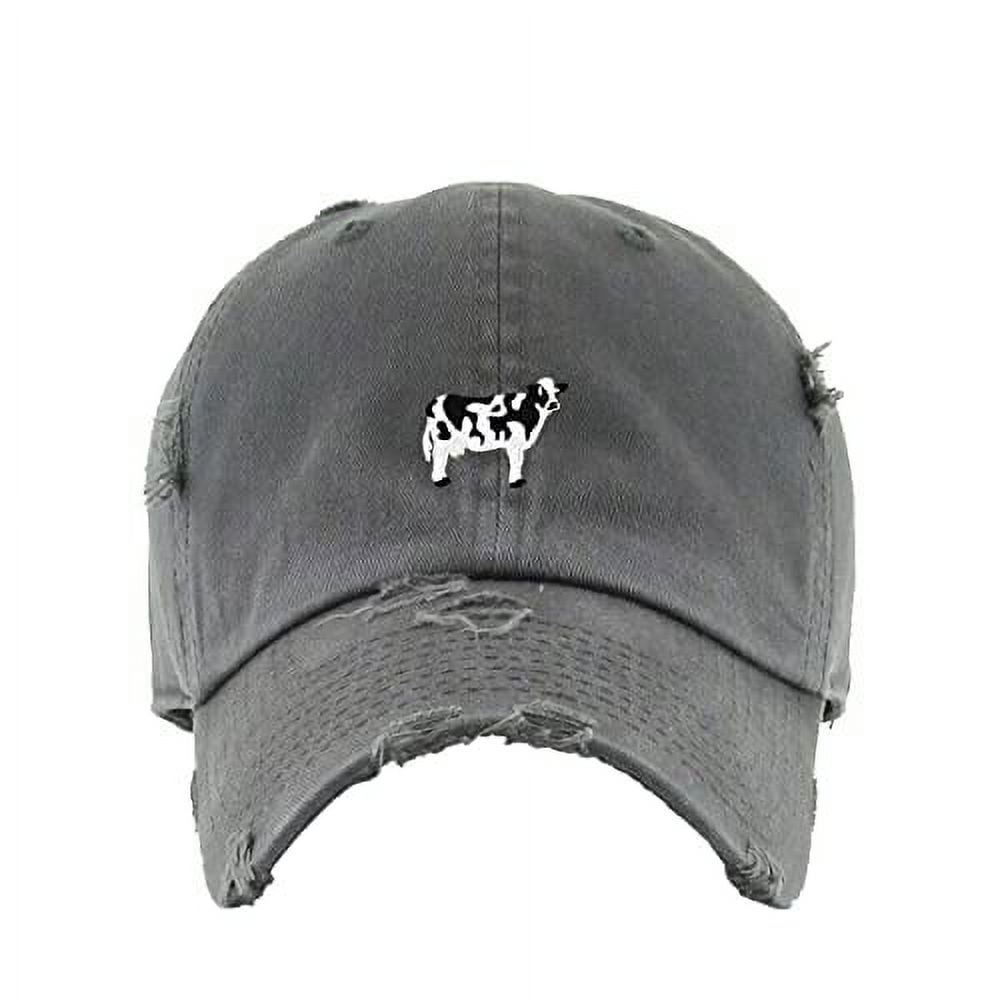 Holstein Dairy Cow Vintage Baseball Cap Embroidered Cotton Adjustable ...