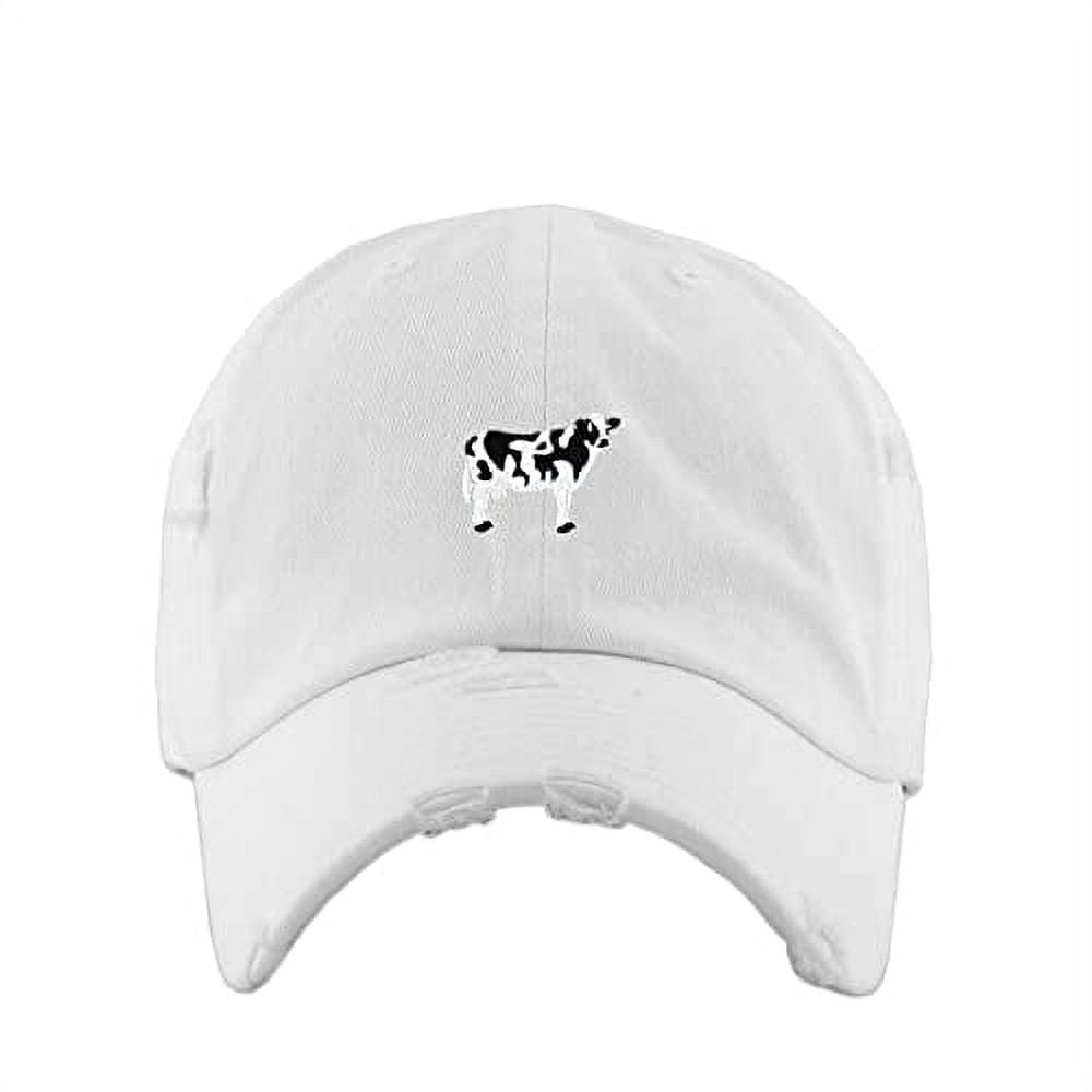 Holstein Dairy Cow Vintage Baseball Cap Embroidered Cotton Adjustable ...