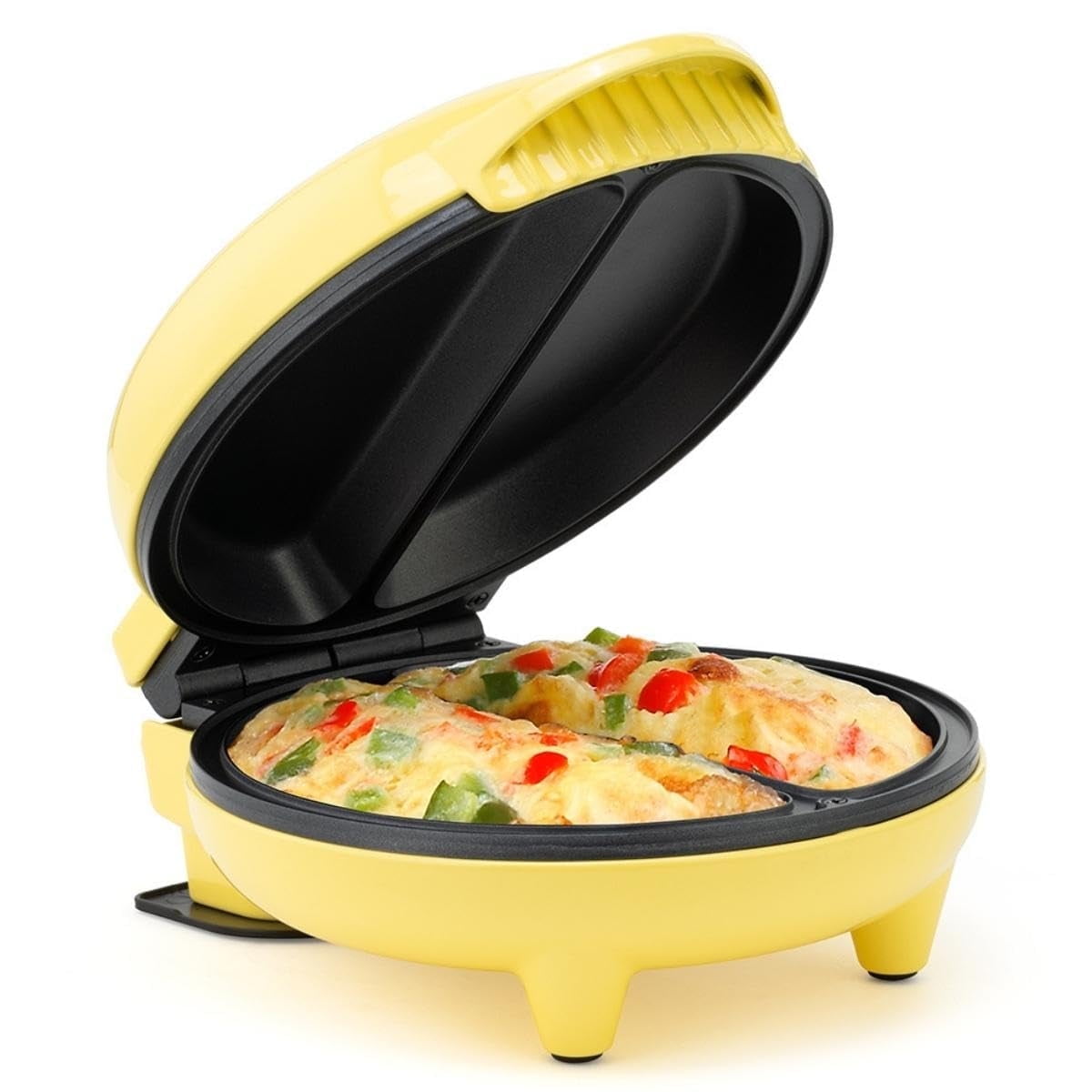 Holstein Housewares Electric Egg Machine, 2-Section Omelet Maker ...