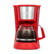 Chefman 12-Cup Programmable Coffee Maker, Round Stainless Steel ...