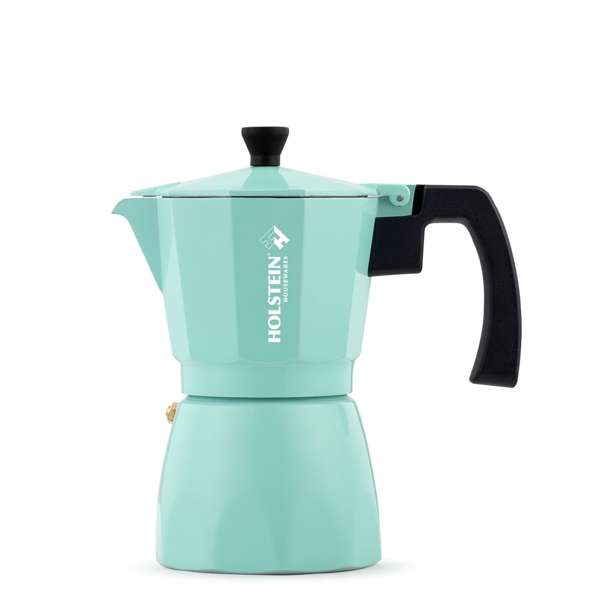 Holstein Housewares 6-Cup Aluminum Espresso Maker, Mint - Great Tasting ...
