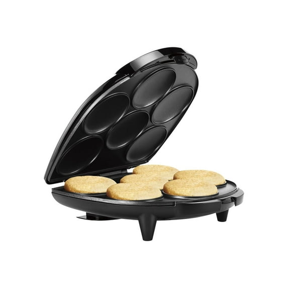 Holstein Housewares Black Arepa Maker, 6-Section, 1000W, Versatile ...