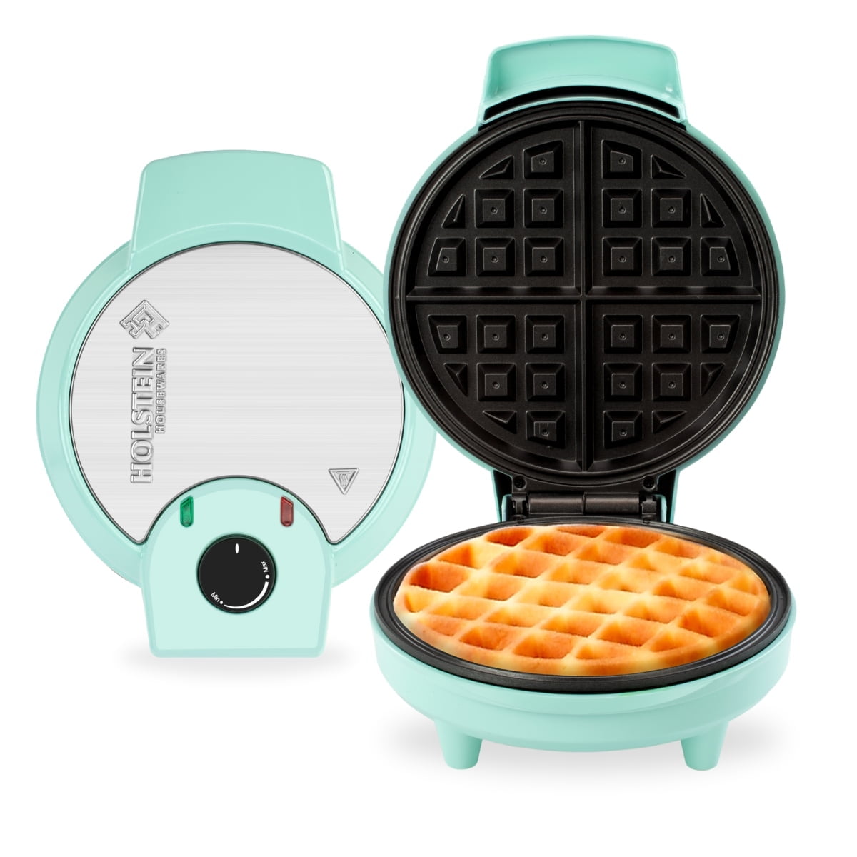 Holstein Housewares 7-Inch Non-Stick Waffle Maker with Adjustable ...
