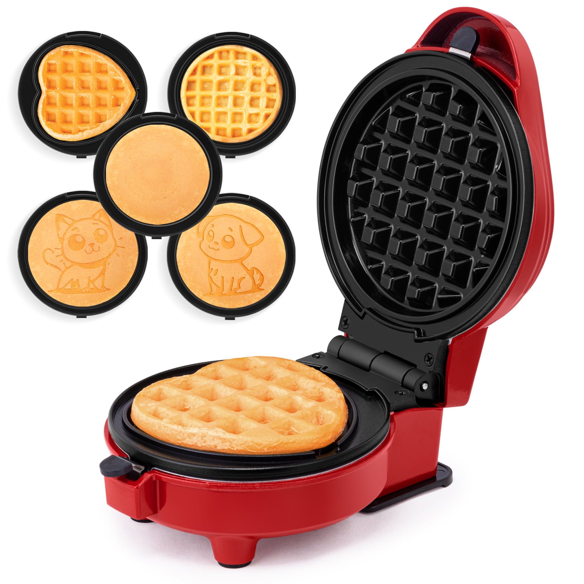 Holstein Housewares Personal Griddle & Waffle Maker with 7 ...